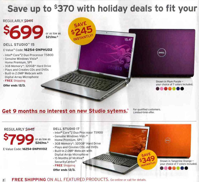 Dell Home BlackFriday Ad Page 2