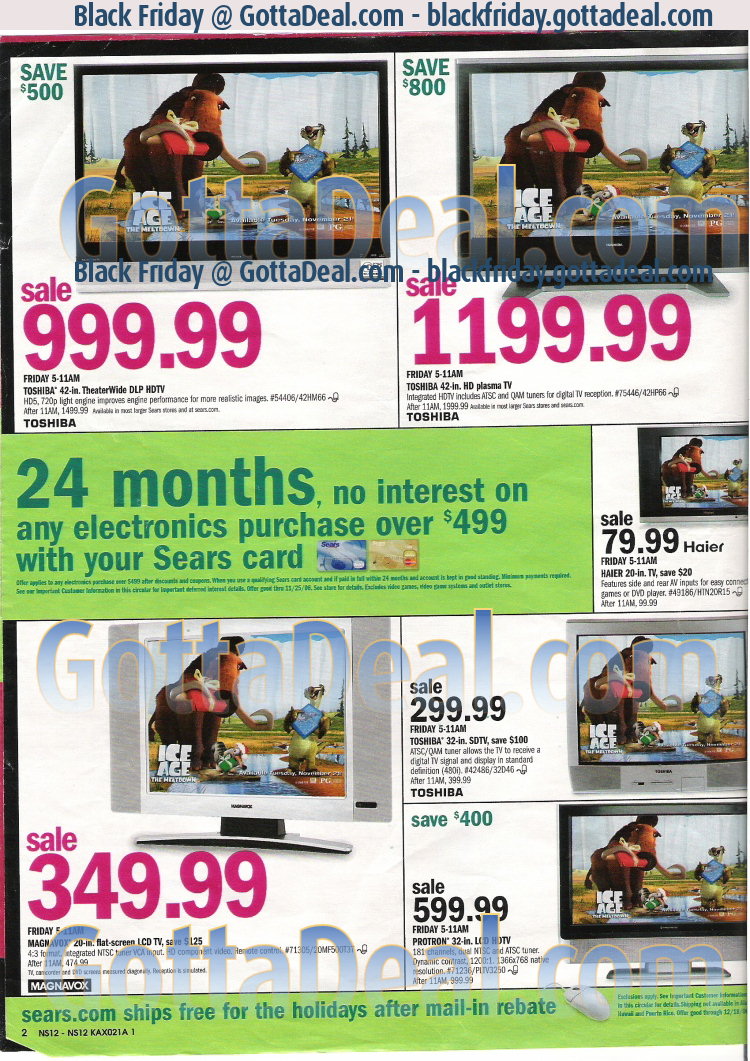 Sears BlackFriday Ad Page 2